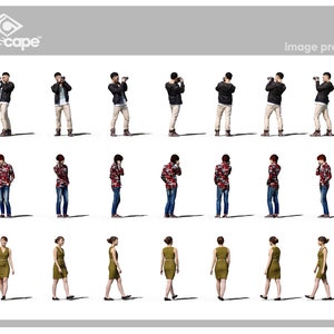 60 Asian People With Shadow Photo Overlays for Photoshop, People ...