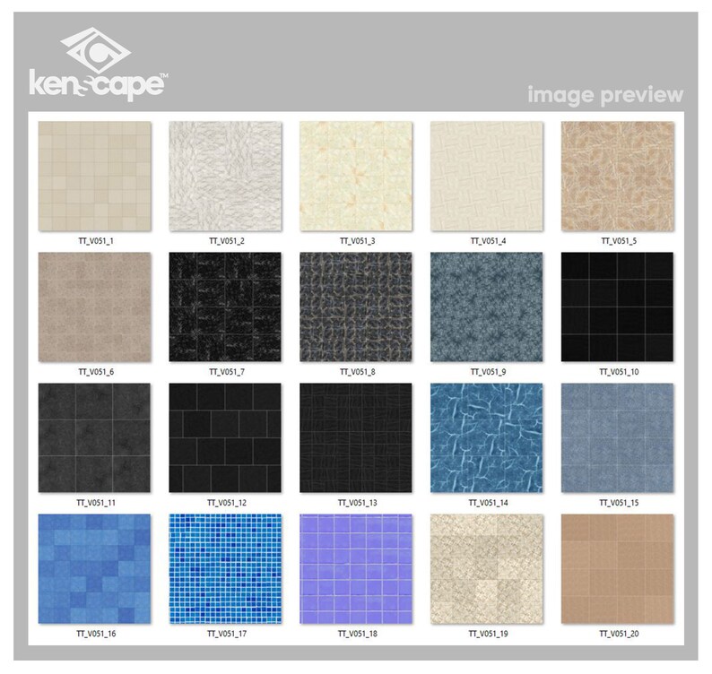 20 Seamless Tile Textures, Tile Digital Paper, Ceramic Tile Textures ...