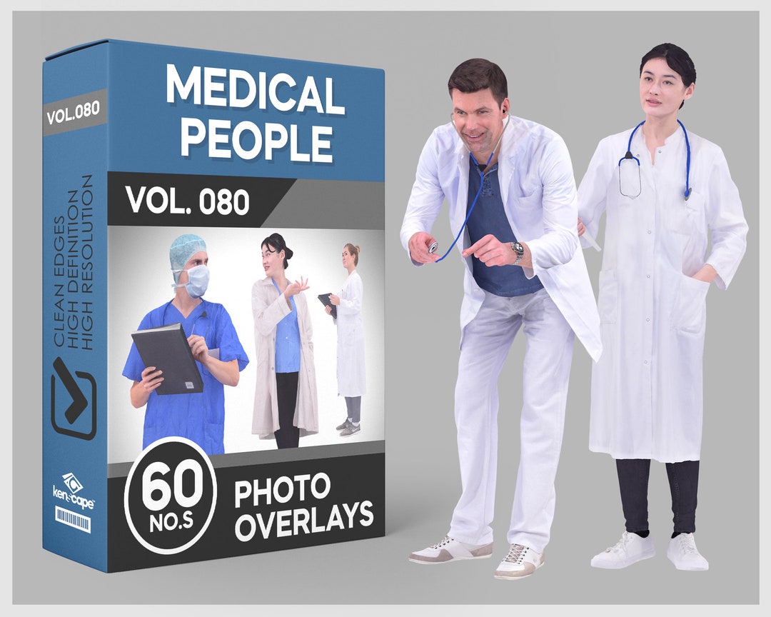 60 Medical People Overlays for Photoshop, People, Cutouts, Scrapbooking ...