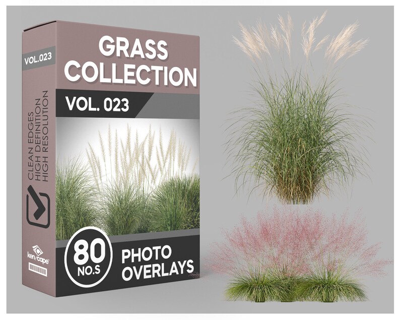 80 Grass Photo Overlays for Photoshop Grass Landscape - Etsy