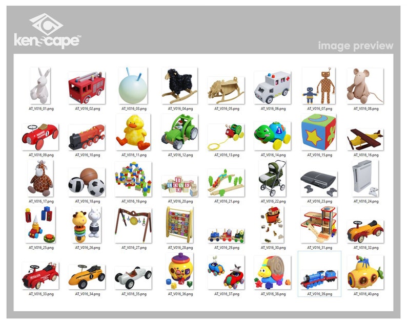 40 Assorted Toys Photo Overlays for Photoshop, Toys, Kid Toys, Playing ...