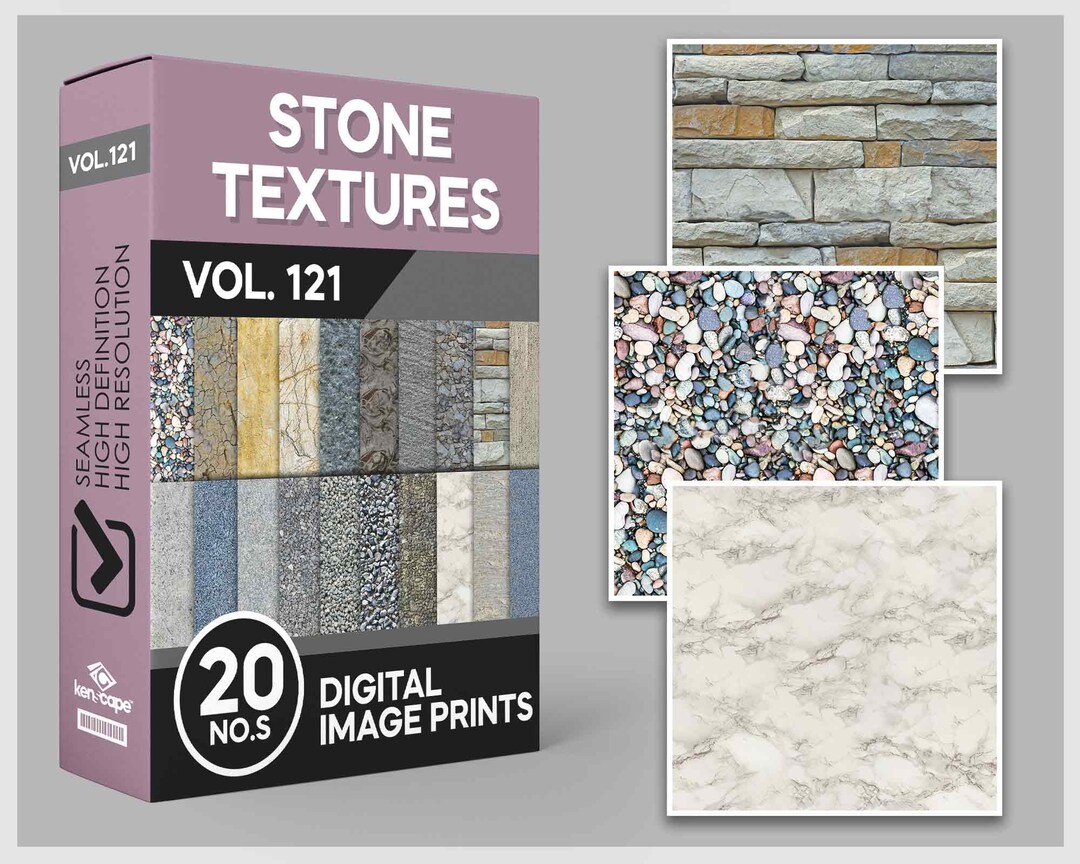 20 Seamless Stone Textures, Stone Digital Paper, Stone Textures, Stone ...