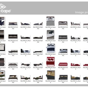 80 Modern Beds Photo Overlays for Photoshop, Beds, Interior, Cutouts ...