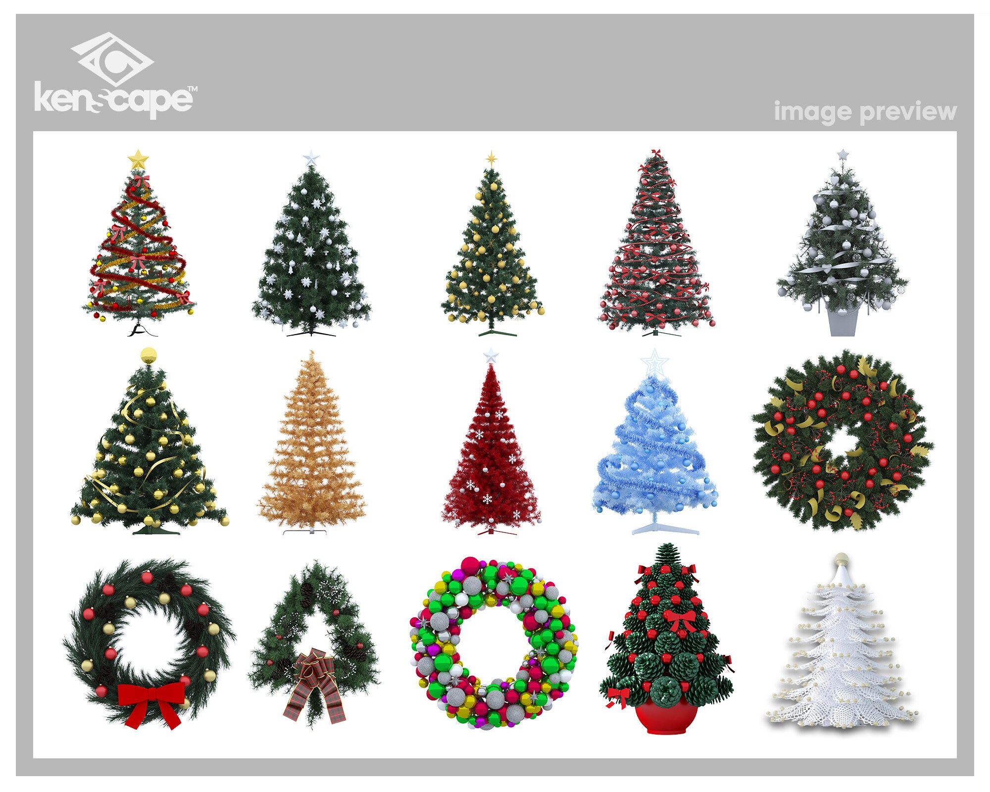 60 Christmas Elements Photo Overlays for Photoshop, Christmas, Holiday ...