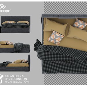 80 Modern Beds Photo Overlays for Photoshop, Beds, Interior, Cutouts ...