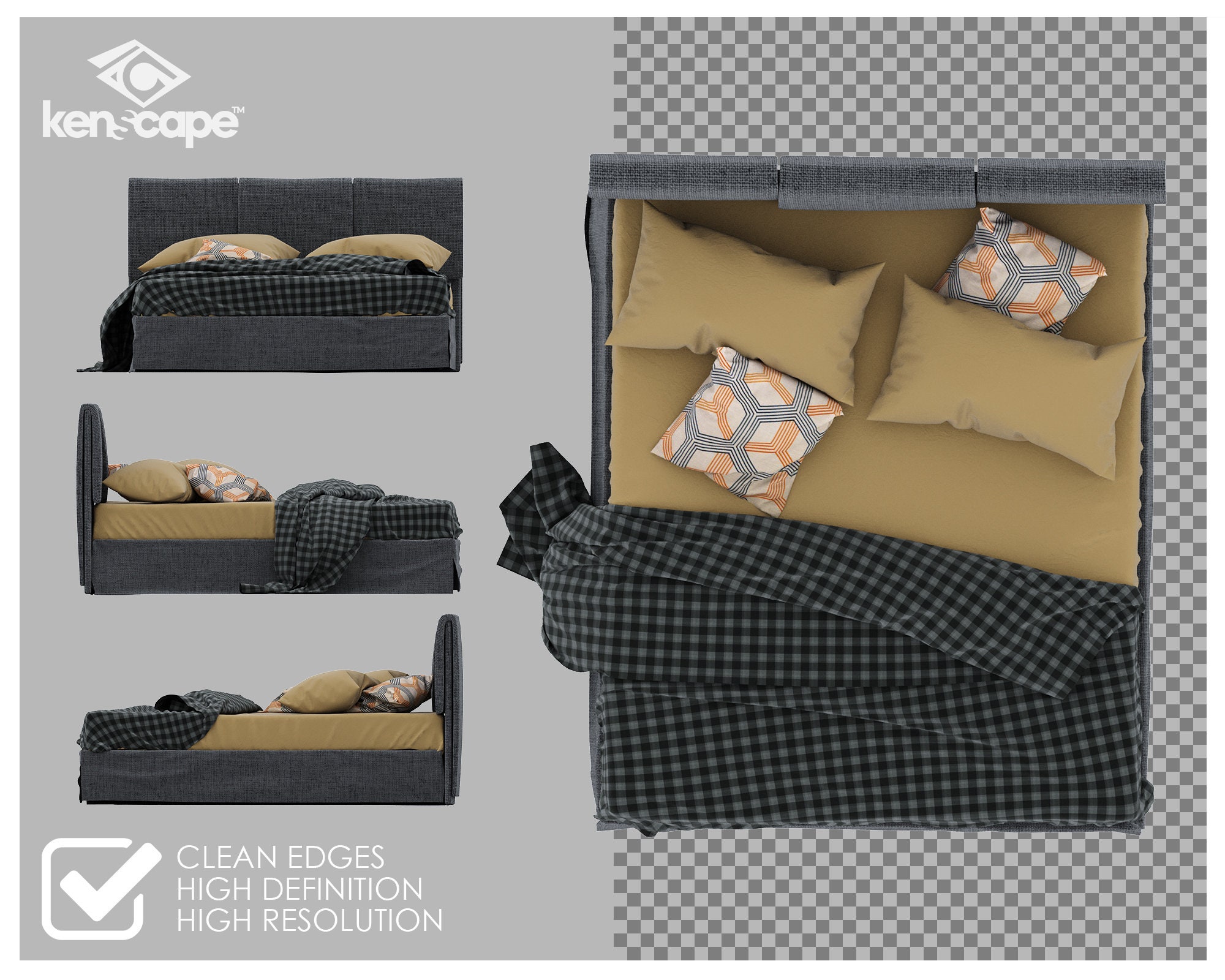 80 Modern Beds Photo Overlays for Photoshop, Beds, Interior, Cutouts ...