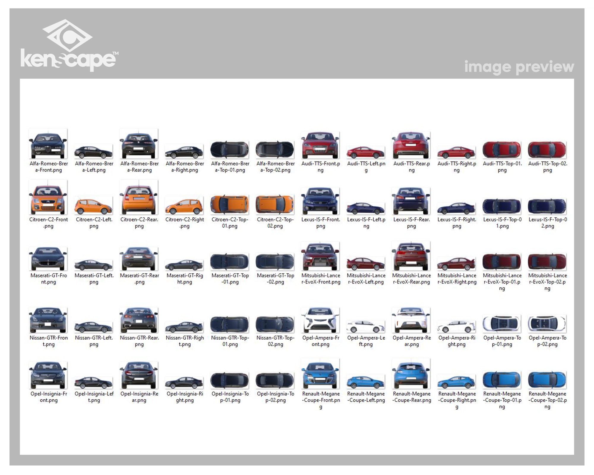 60 Assorted Cars Photo Overlays for Photoshop, Cars, Transportation ...