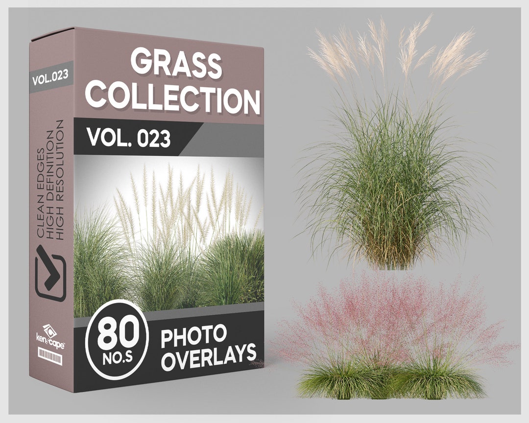 80 Grass Photo Overlays for Photoshop, Grass, Landscape, Plants ...