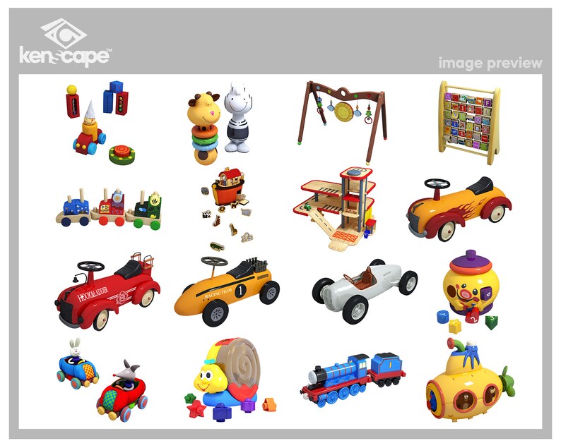 40 Assorted Toys Photo Overlays for Photoshop, Toys, Kid Toys, Playing ...
