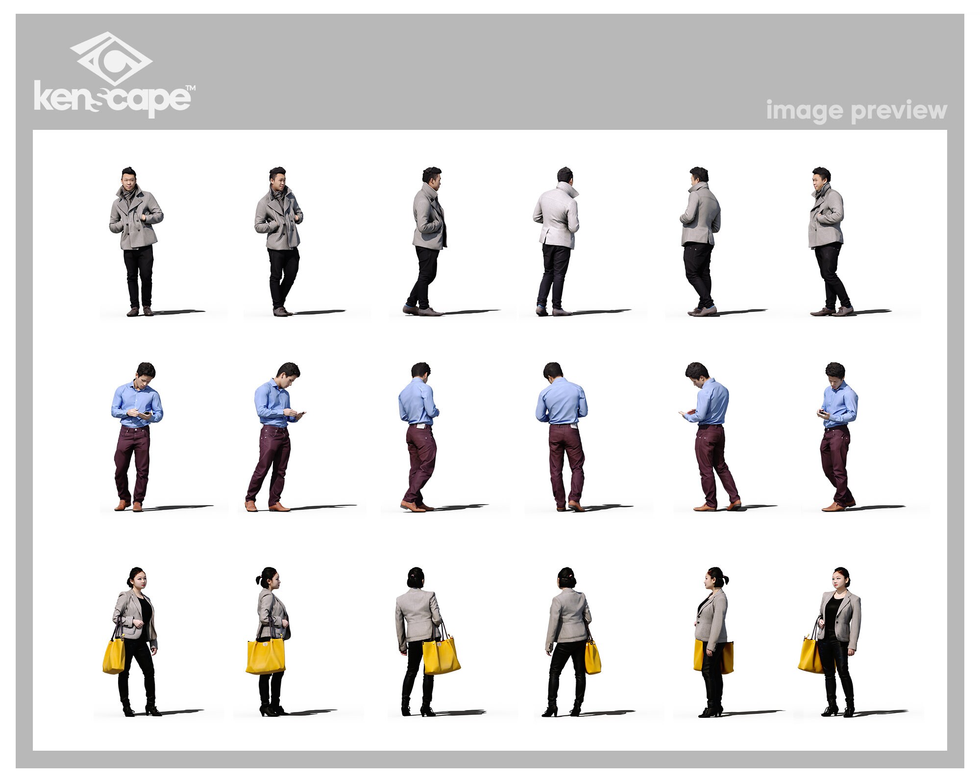 60 Asian People With Shadow Photo Overlays for Photoshop - Etsy