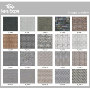 20 Seamless Pavement Textures, Pavement Digital Paper, Pavement ...