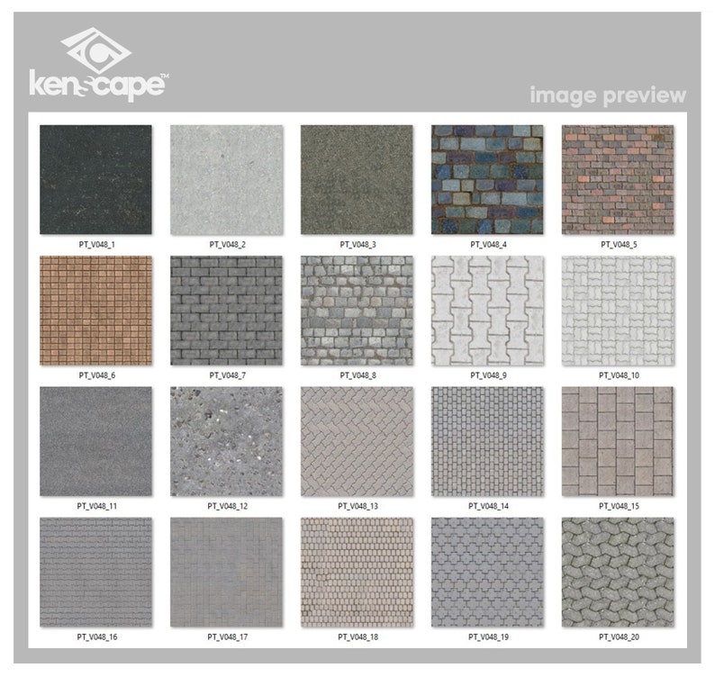 20 Seamless Pavement Textures, Pavement Digital Paper, Pavement ...