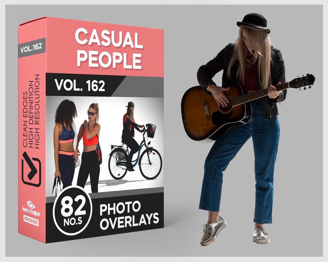Casual People Photo Overlays: Photoshop PNG Cutouts (digital Download ...