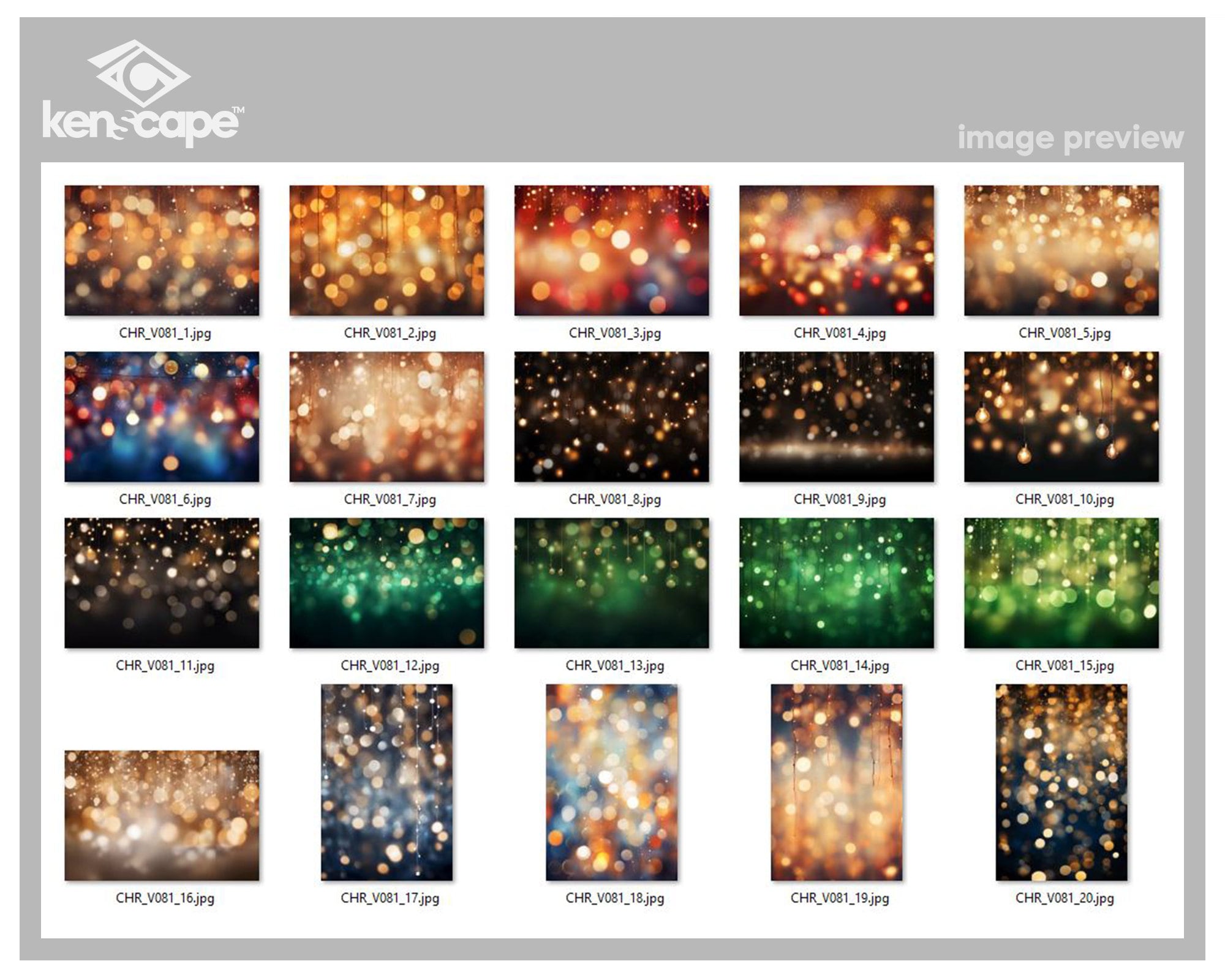 Bokeh String Light Overlays, Christmas Overlays, Fairy Light Photoshop ...