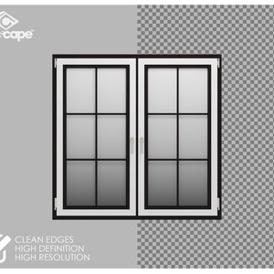 45 Window Panels Overlay for Photoshop, Cutouts, Contemporary, Window ...