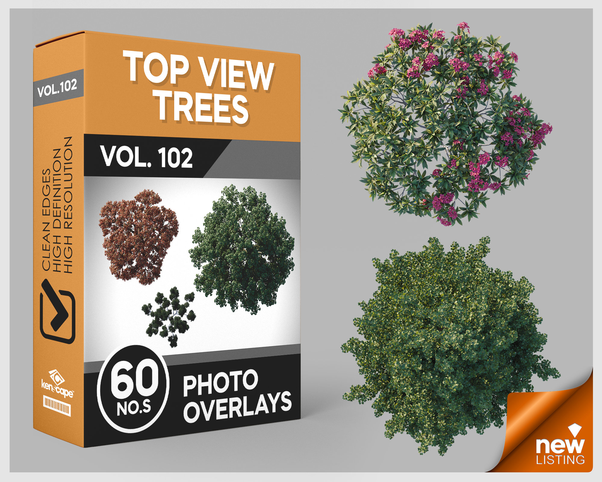 60 Top View Trees Overlay for Photoshop, Aerial Trees, Overhead Trees ...