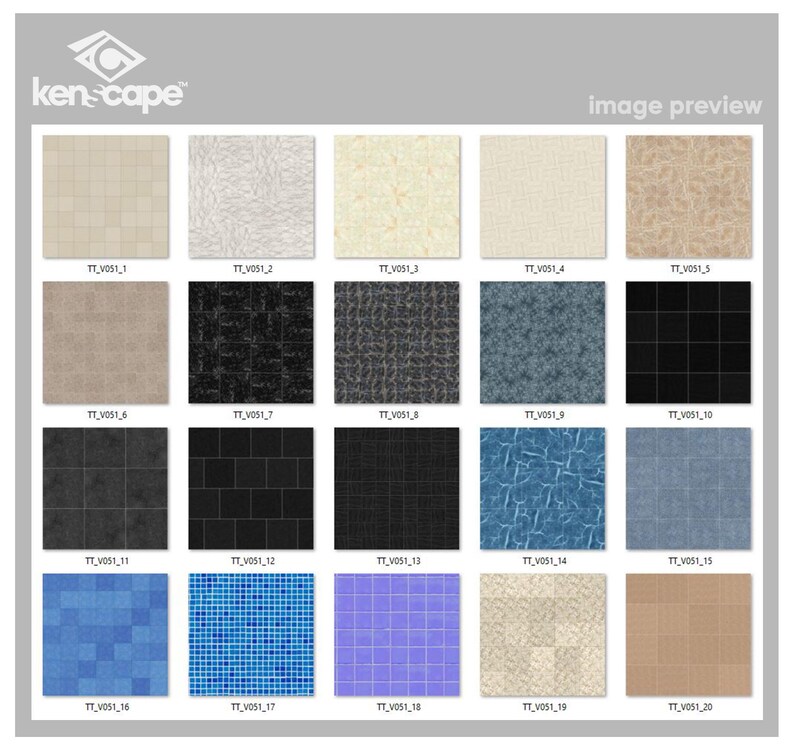 20 Seamless Tile Textures, Tile Digital Paper, Ceramic Tile Textures ...