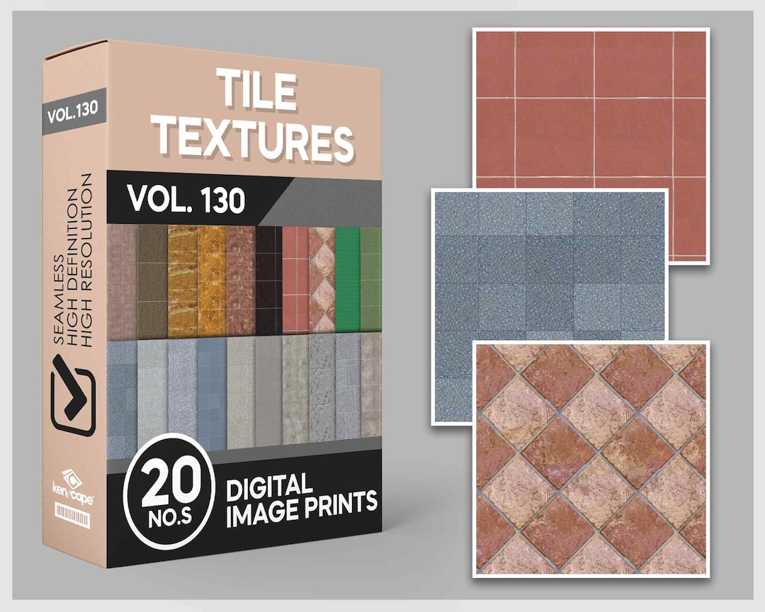 20 Seamless Tile Textures, Tile Digital Paper, Ceramic Tile Textures ...