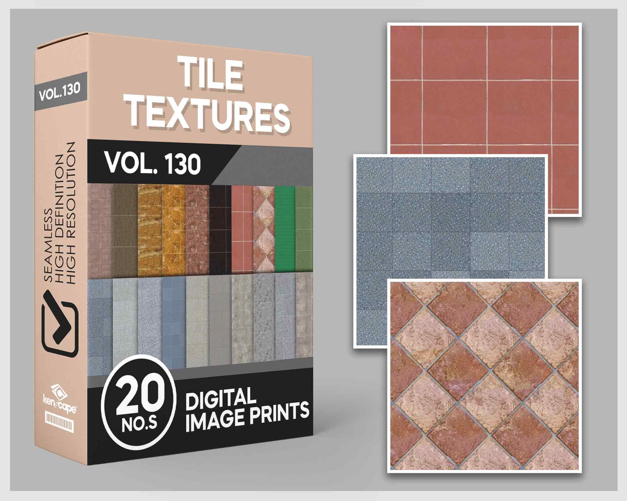 20 Seamless Tile Textures, Tile Digital Paper, Ceramic Tile Textures ...