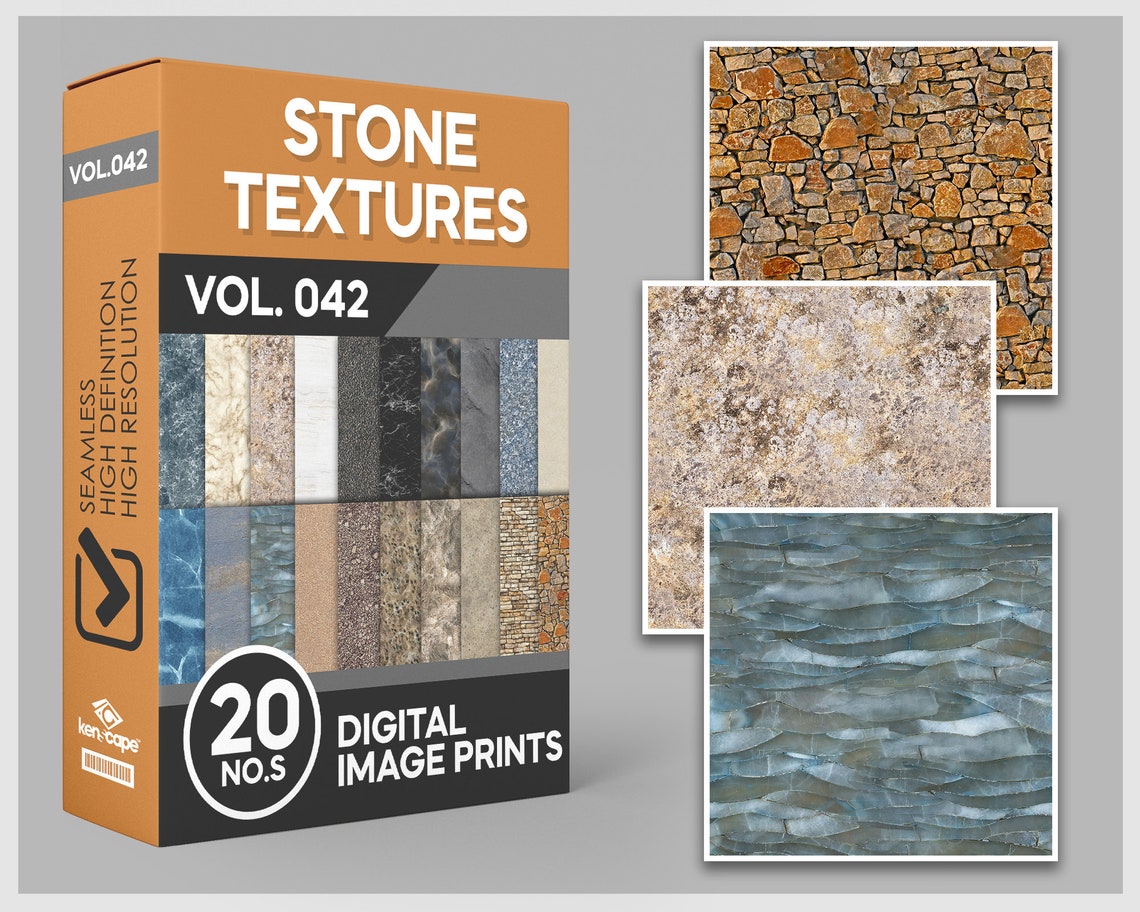 20 Seamless Stone Textures, Stone Digital Paper, Stone Textures, Stone ...