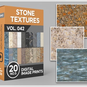 20 Seamless Stone Textures, Stone Digital Paper, Stone Textures, Stone ...