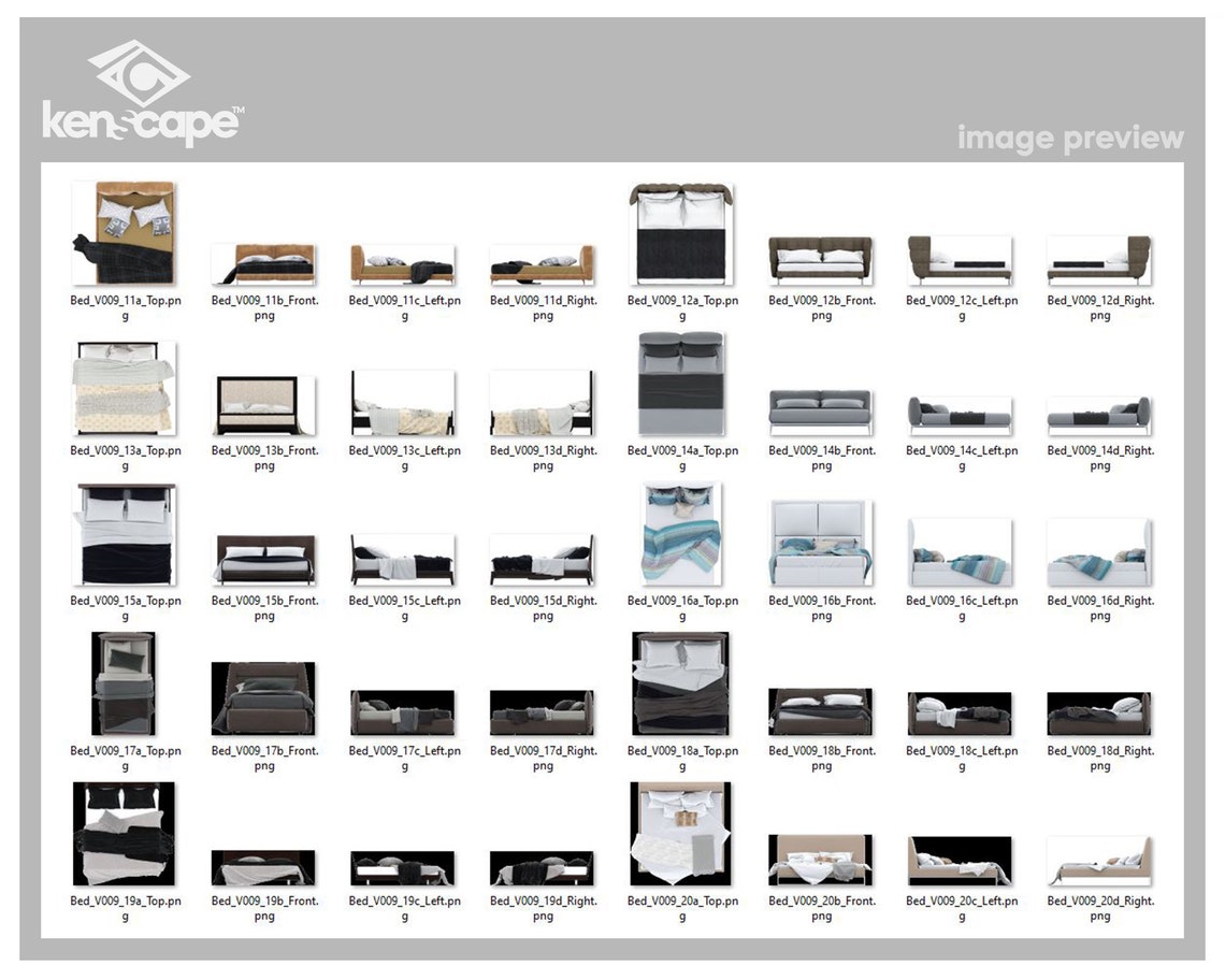 80 Modern Beds Photo Overlays for Photoshop, Beds, Interior, Cutouts ...