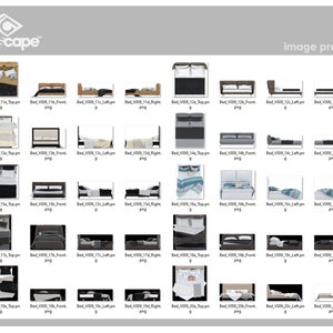 80 Modern Beds Photo Overlays for Photoshop, Beds, Interior, Cutouts ...