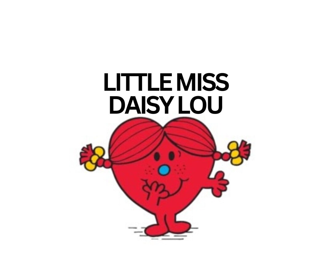 Little Miss Daisy Lou Mr.men Sticker Bumper Sticker, Meme Sticker ...