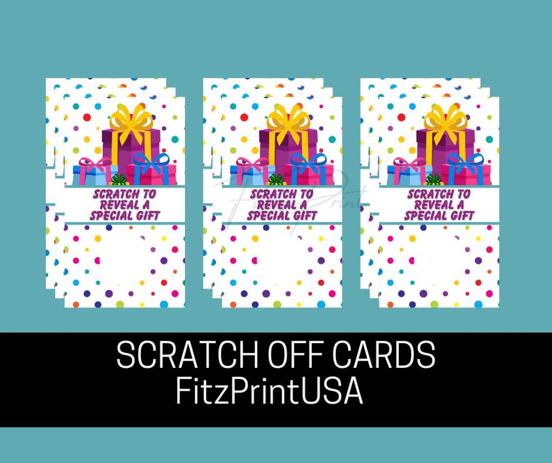 Scratch to Win Scratch off Card, Scratch off Cards, Small Business ...
