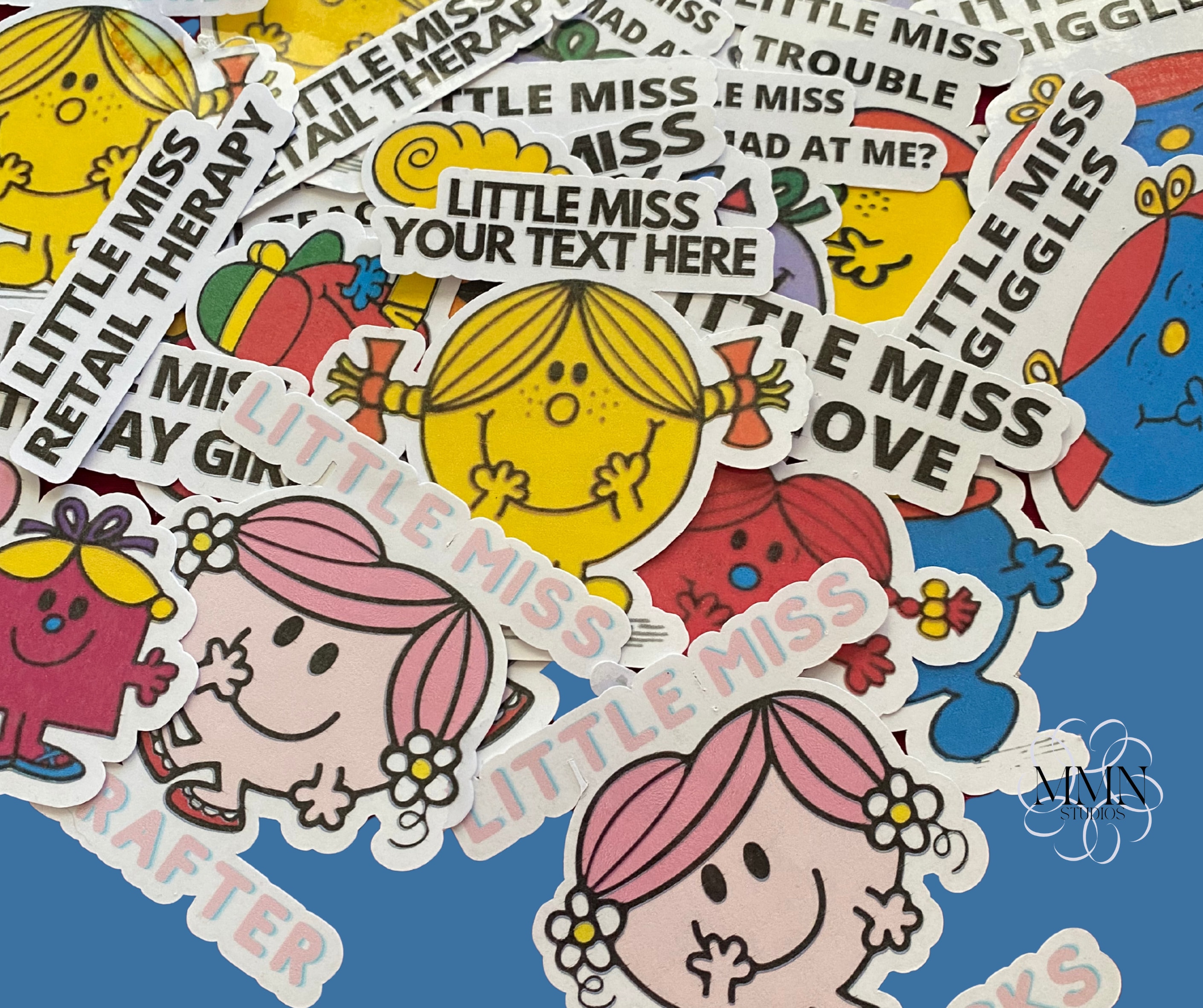 Custom Little Miss Stickers, Little Miss, Mr.men Sticker Bumper Sticker ...
