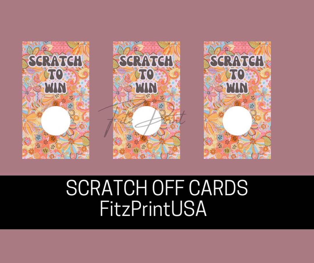 Scratch to Win Scratch off Card, Scratch off Cards, Small Business ...