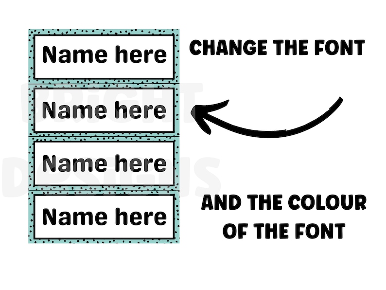 Editable name tags png template. Canva edit. 300dpi. - Etsy México