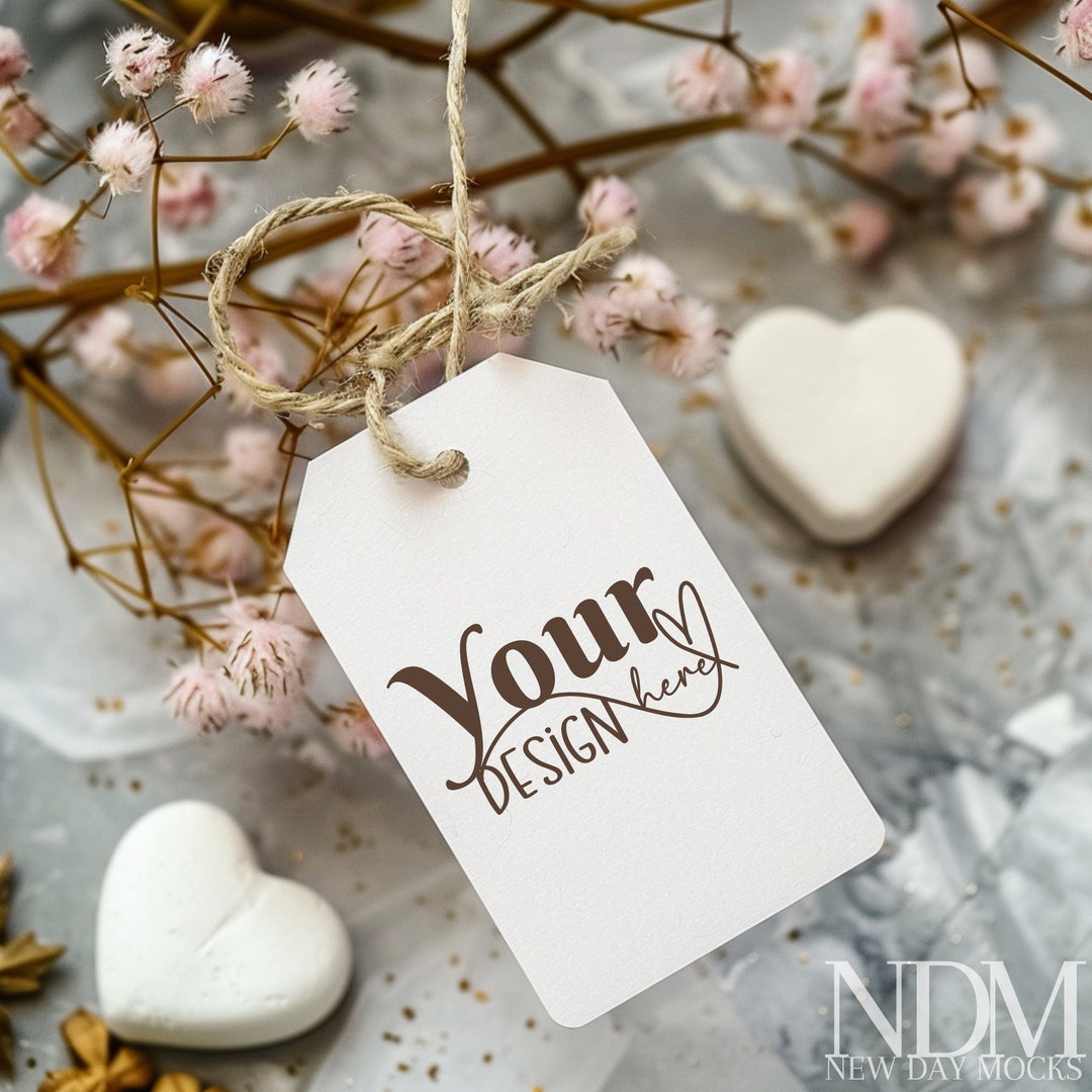 Present Tag Mockup Gift Tag Mock up Label Mock up Tag Mock up Gift Tag ...