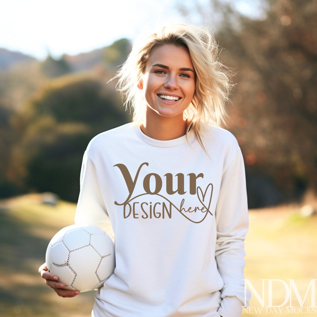 Gildan 18000 White Sweatshirt Mockup - Etsy