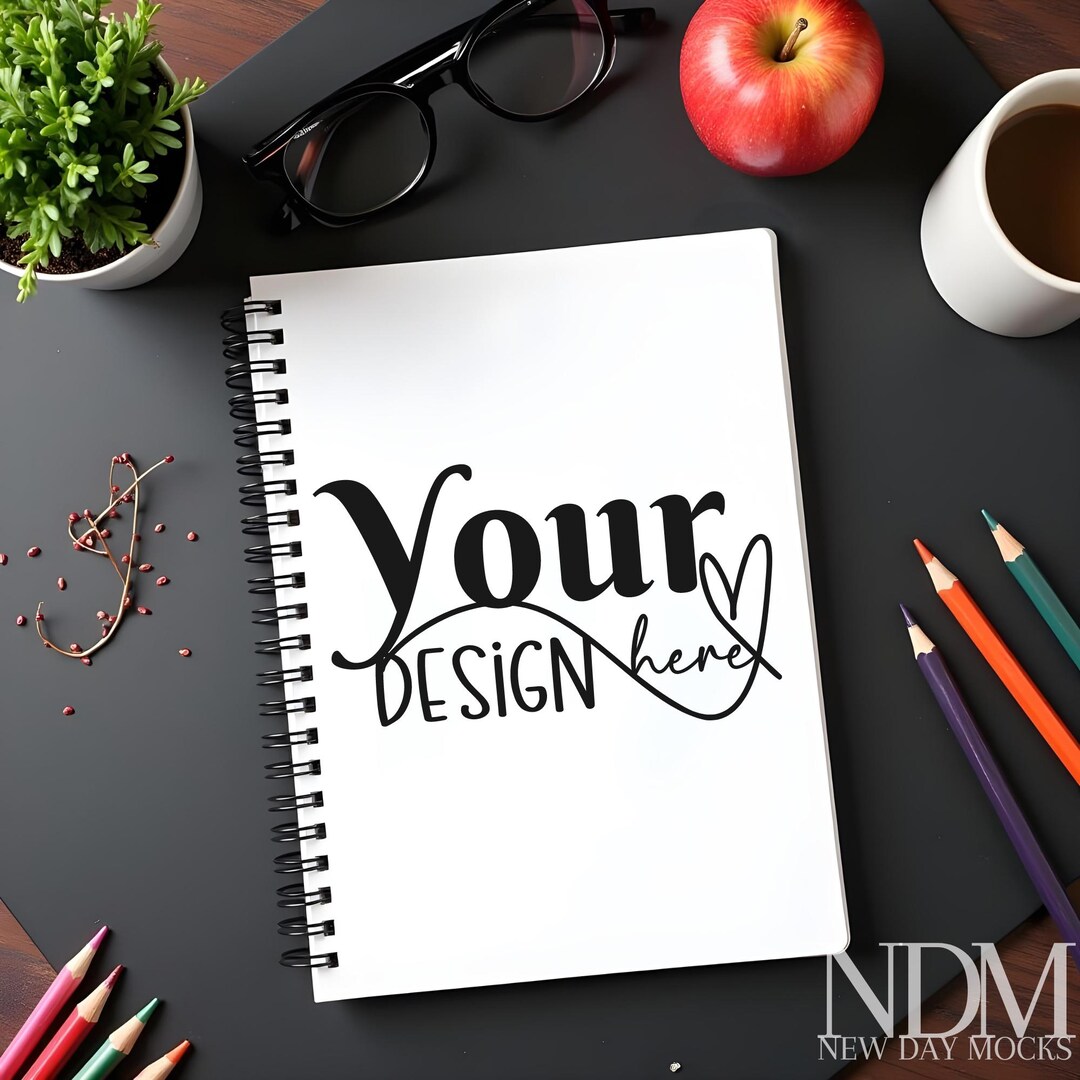 Notebook Mockup Teacher Mockup Blank Book Mockup Digital Mockup Mockup ...