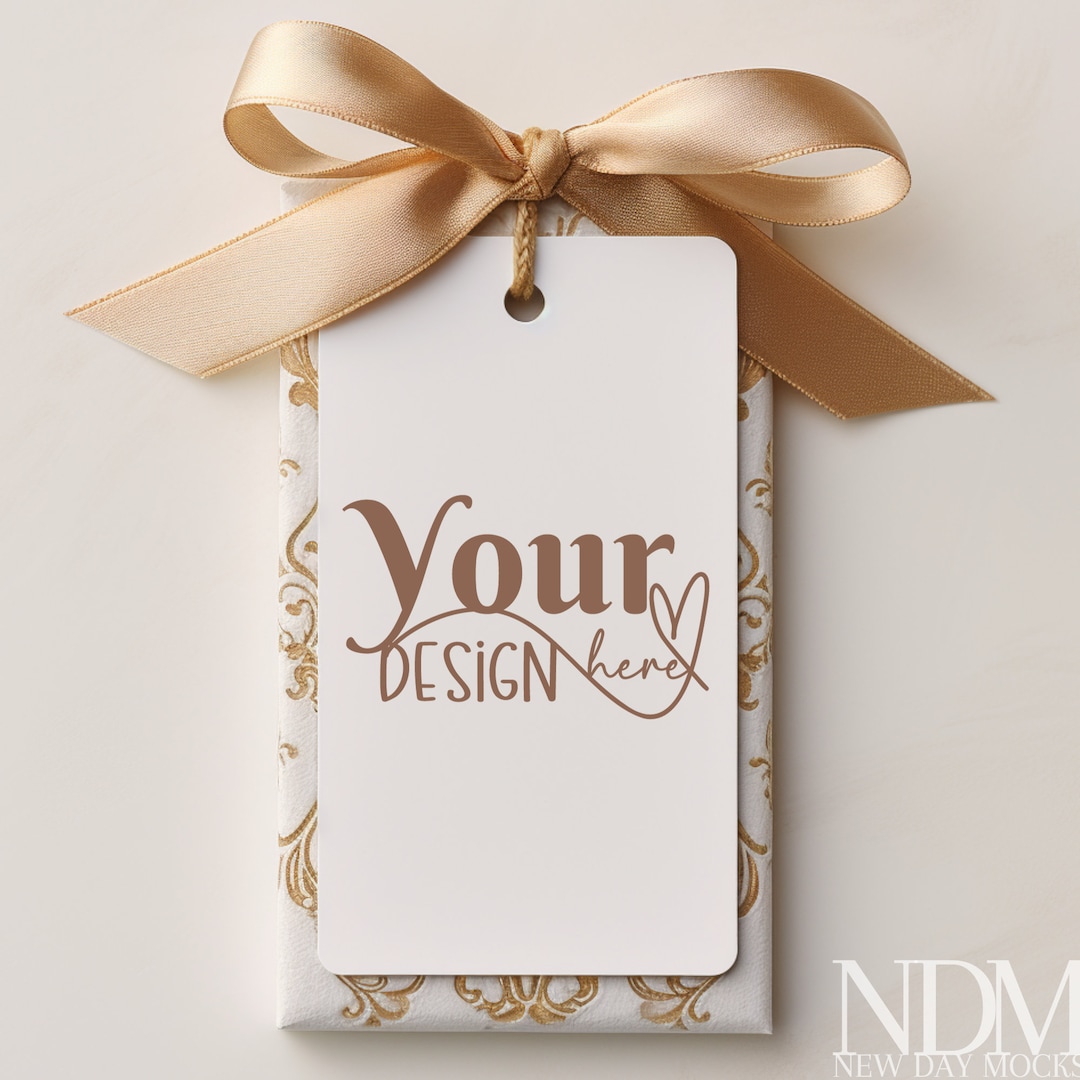 Present Tag Mockup Gift Tag Mock up Label Mock up Tag Mock up Christmas ...