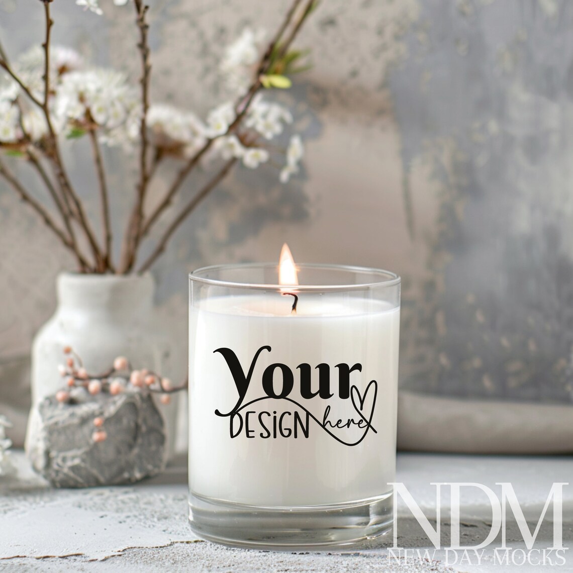 Candle Mockup Clear Candle Jar Mockup Candle Fall Mockup Bundle Print ...