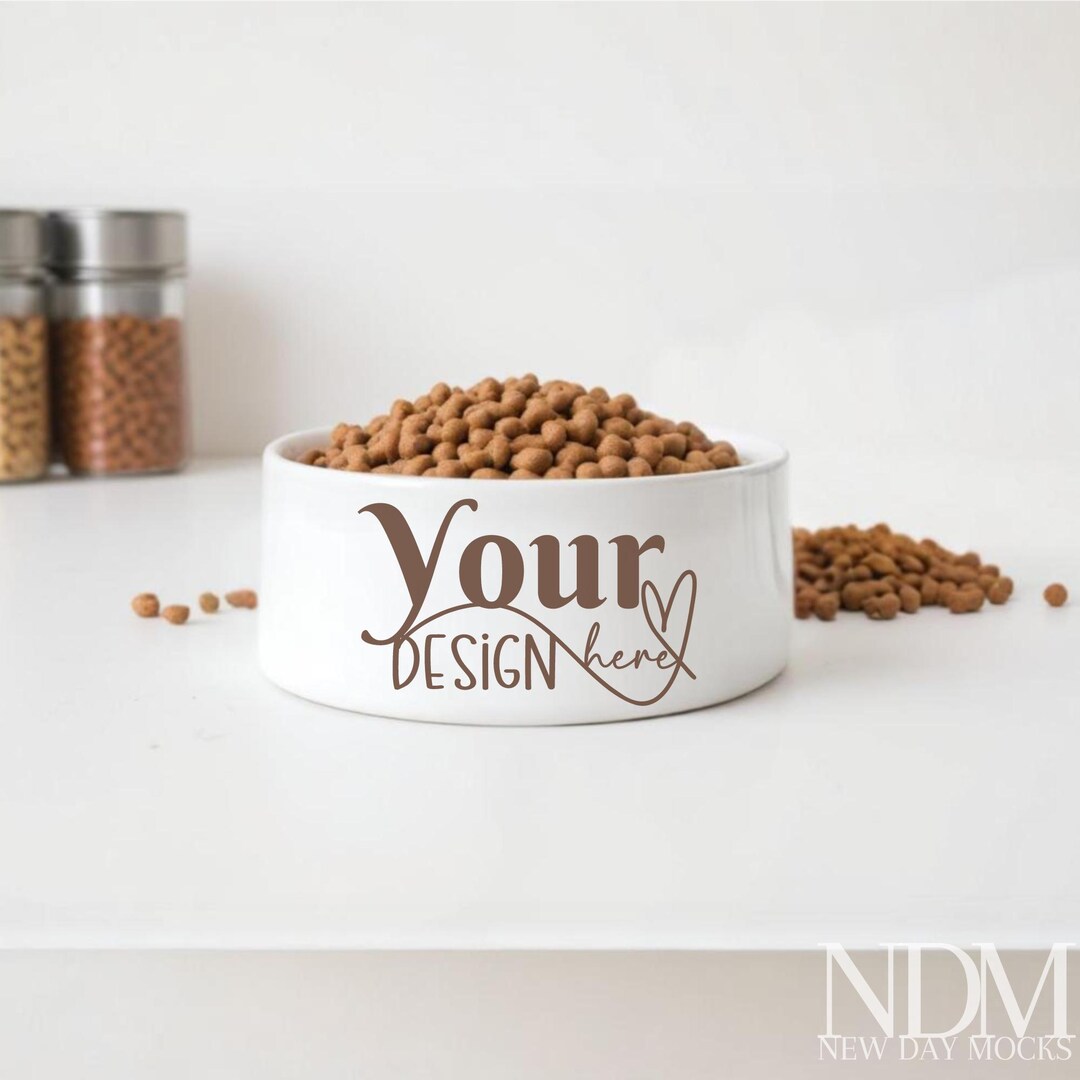 Dog Bowl Mockup Pet Mockup Dogs Feeding Bowl Mockup Animal Mockup Dog ...