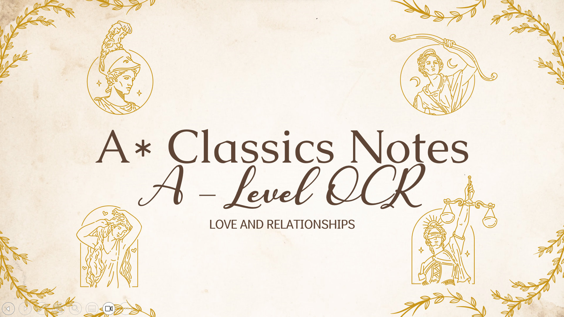 A* A-level Love and Relationships OCR Classical Civilisation Revision ...