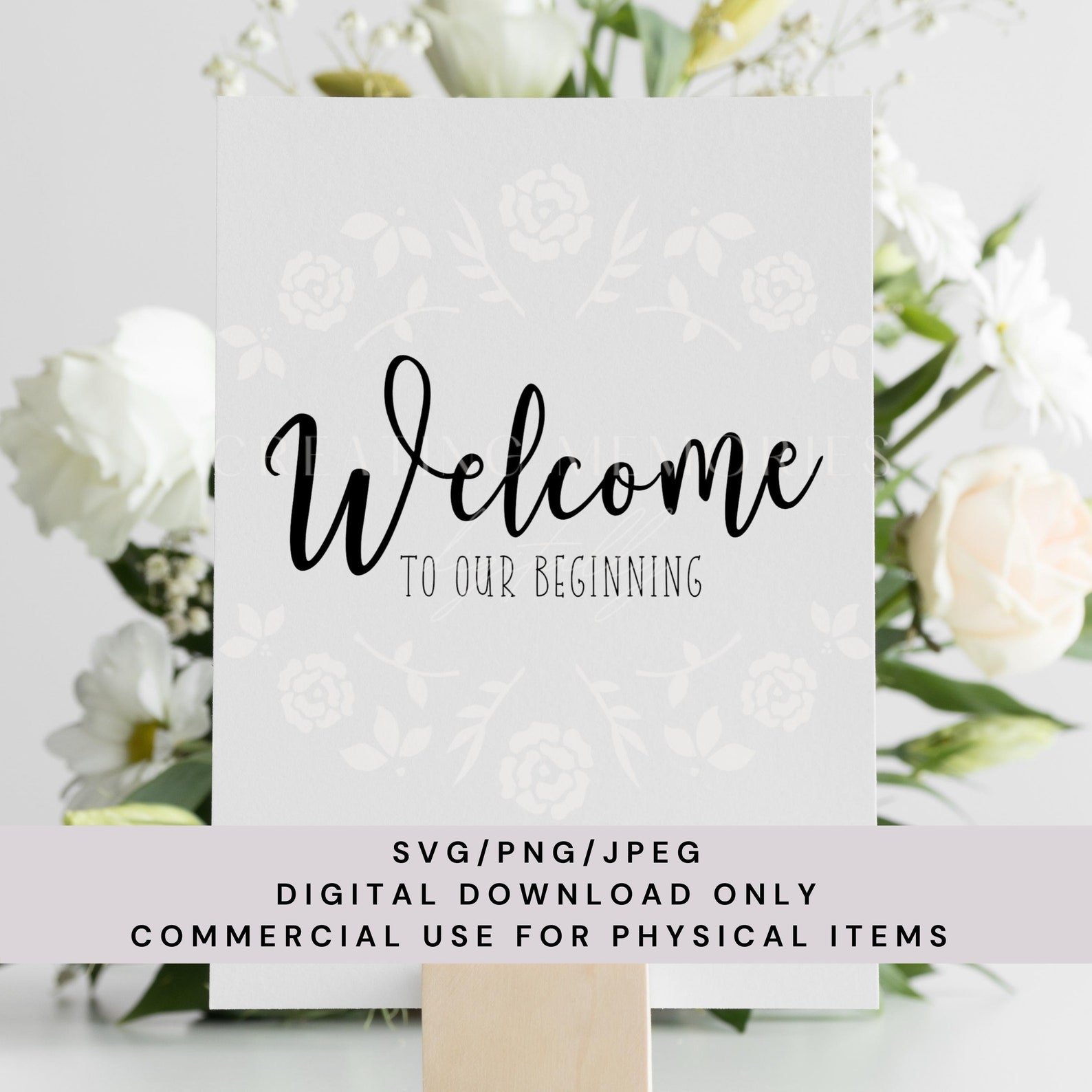 Welcome to Our Beginning Svg Wedding Svg Bride Svg Groom - Etsy