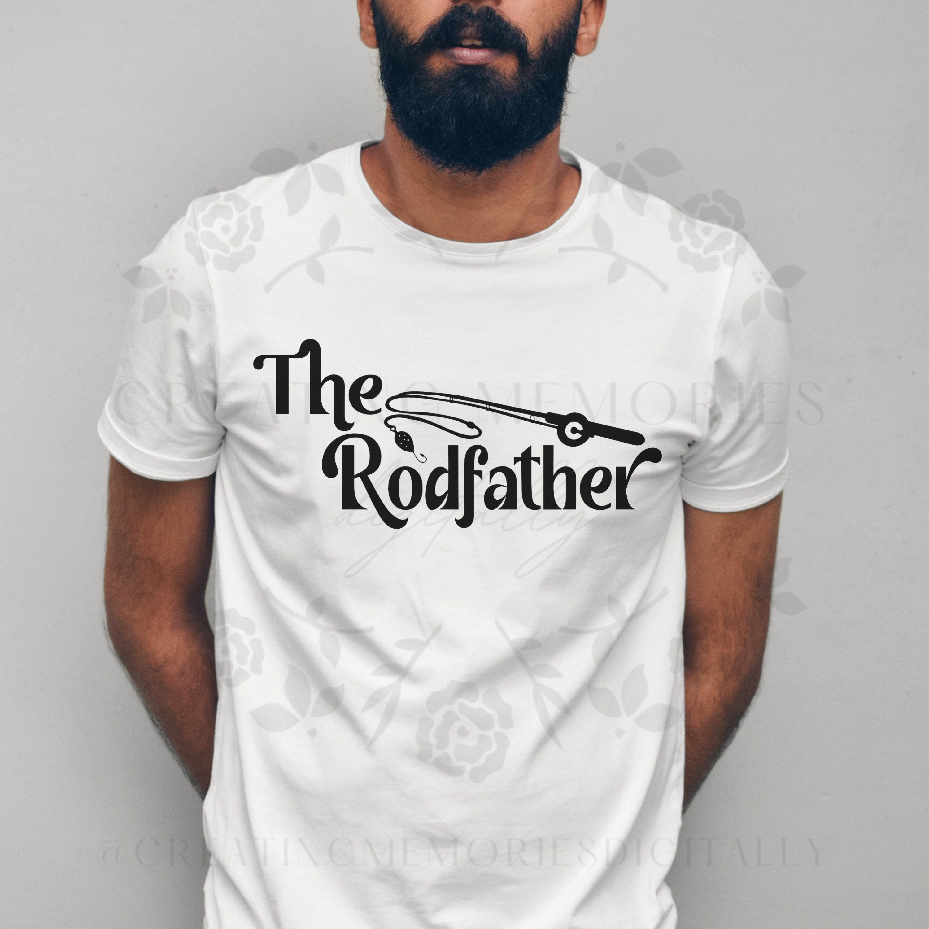The Rodfather Svg, Funny Dad Svg, Funny Fishing Quotes, Fathers Day Svg ...