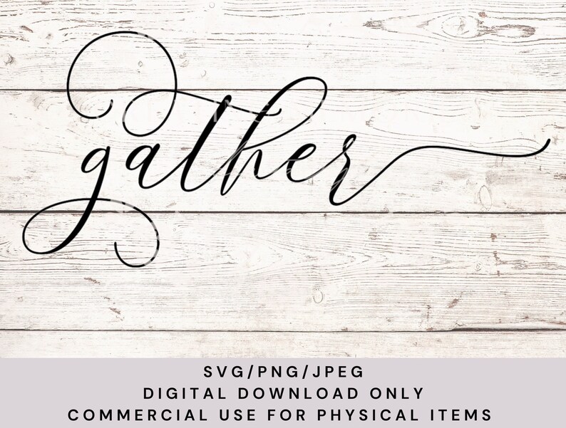Gather SVG, Fall SVG, Fall Decor, Cut File, Digital Download, Cricut ...