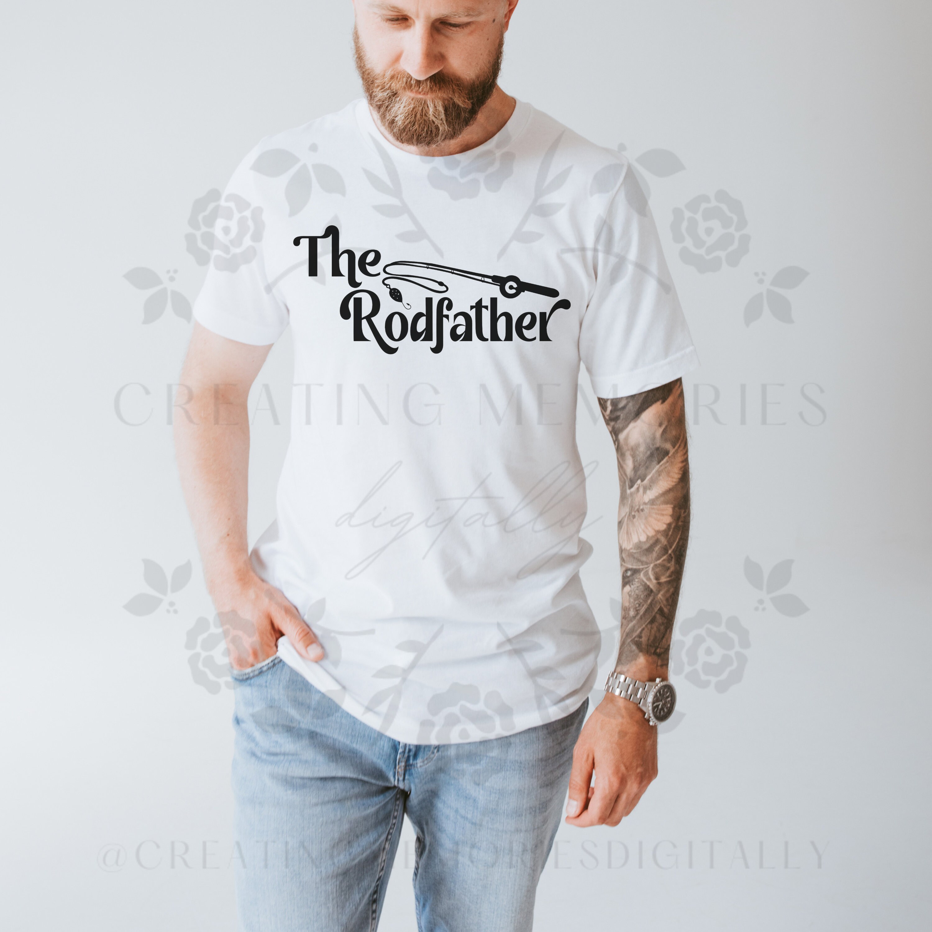 The Rodfather Svg, Funny Dad Svg, Funny Fishing Quotes, Fathers Day Svg ...