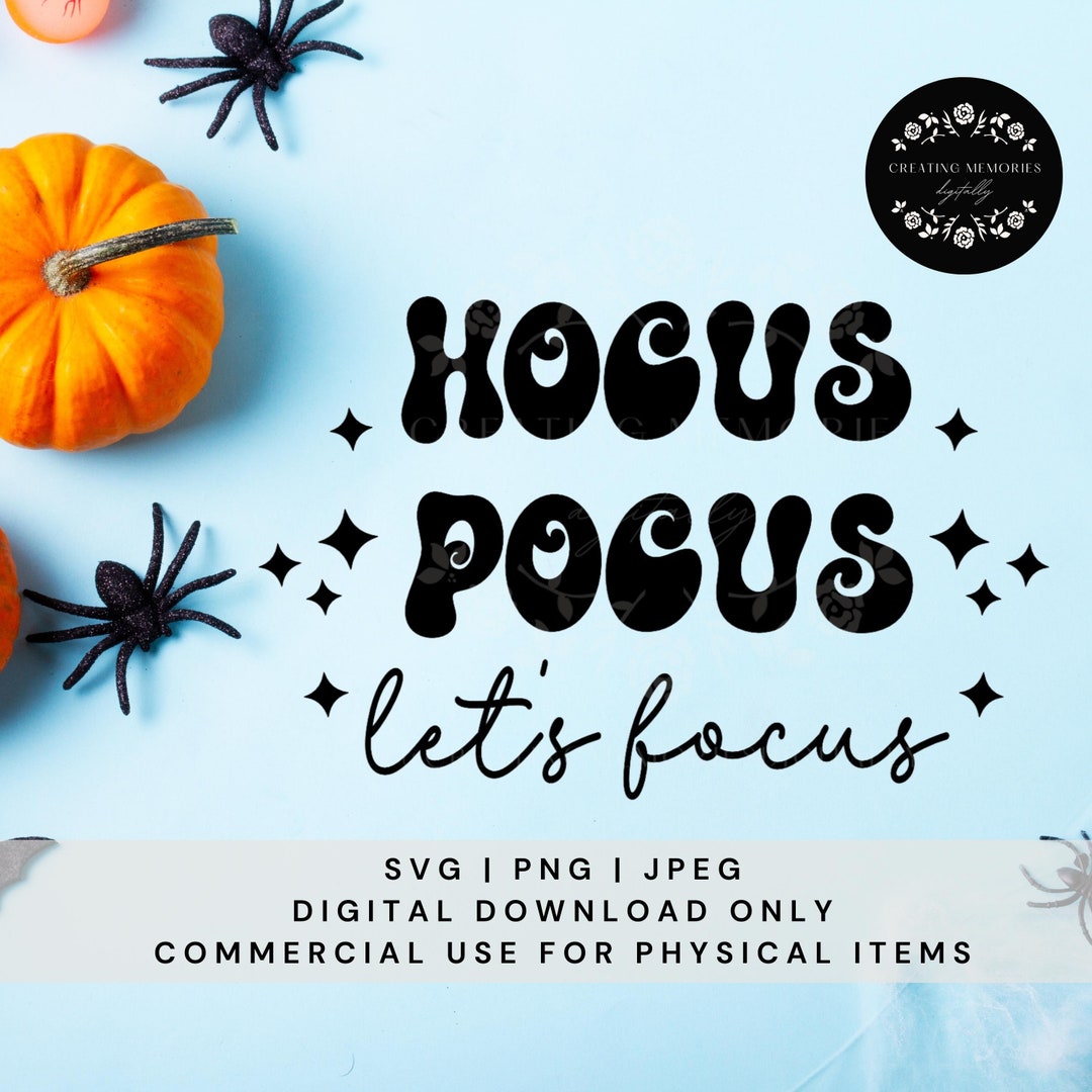 Hocus Pocus Lets Focus Fall SVG Teacher Halloween SVG - Etsy