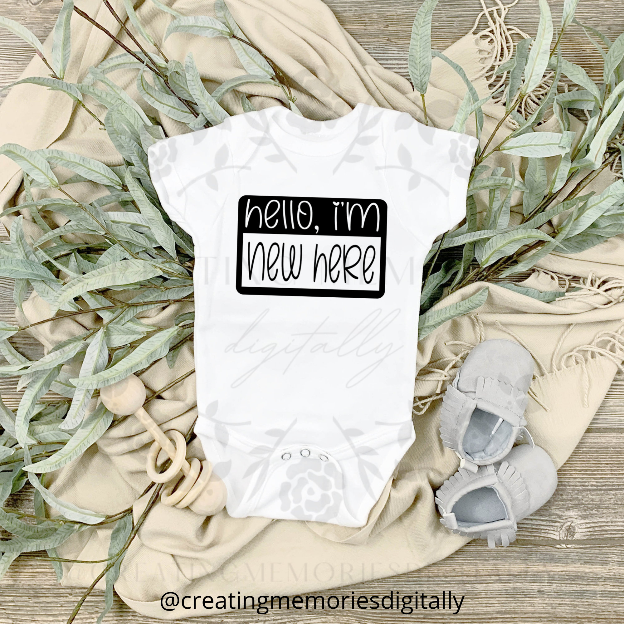 Baby Announcement Svg, Baby Svg, Welcome Baby Svg, Hello I'm New Here ...
