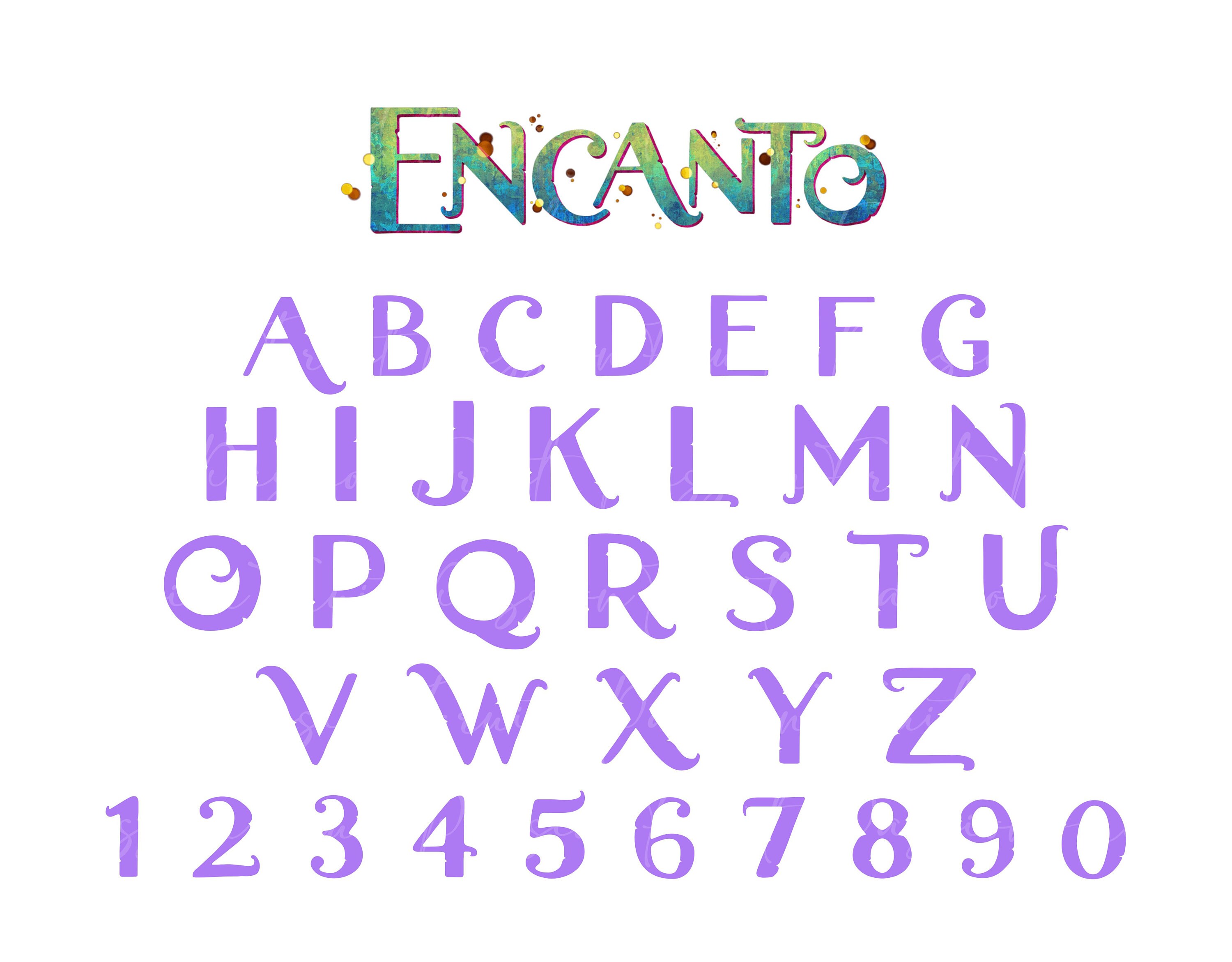 Encanto Font and Clipart SVG Png Maribel Luisa Isabella | Etsy UK