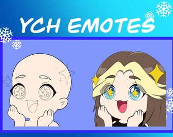 YCH Chibi Emotes for Twitch/discord Custom Made - Etsy