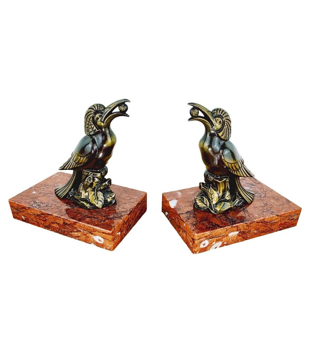 Bookends With Paradise Birds, Art Déco, 1920s/30s - Etsy