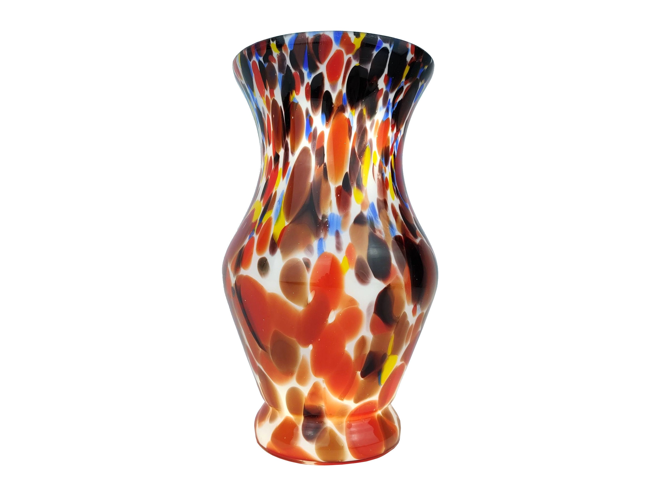 Franz Welz Vase, 24 Cm, Spatter Glass - Etsy