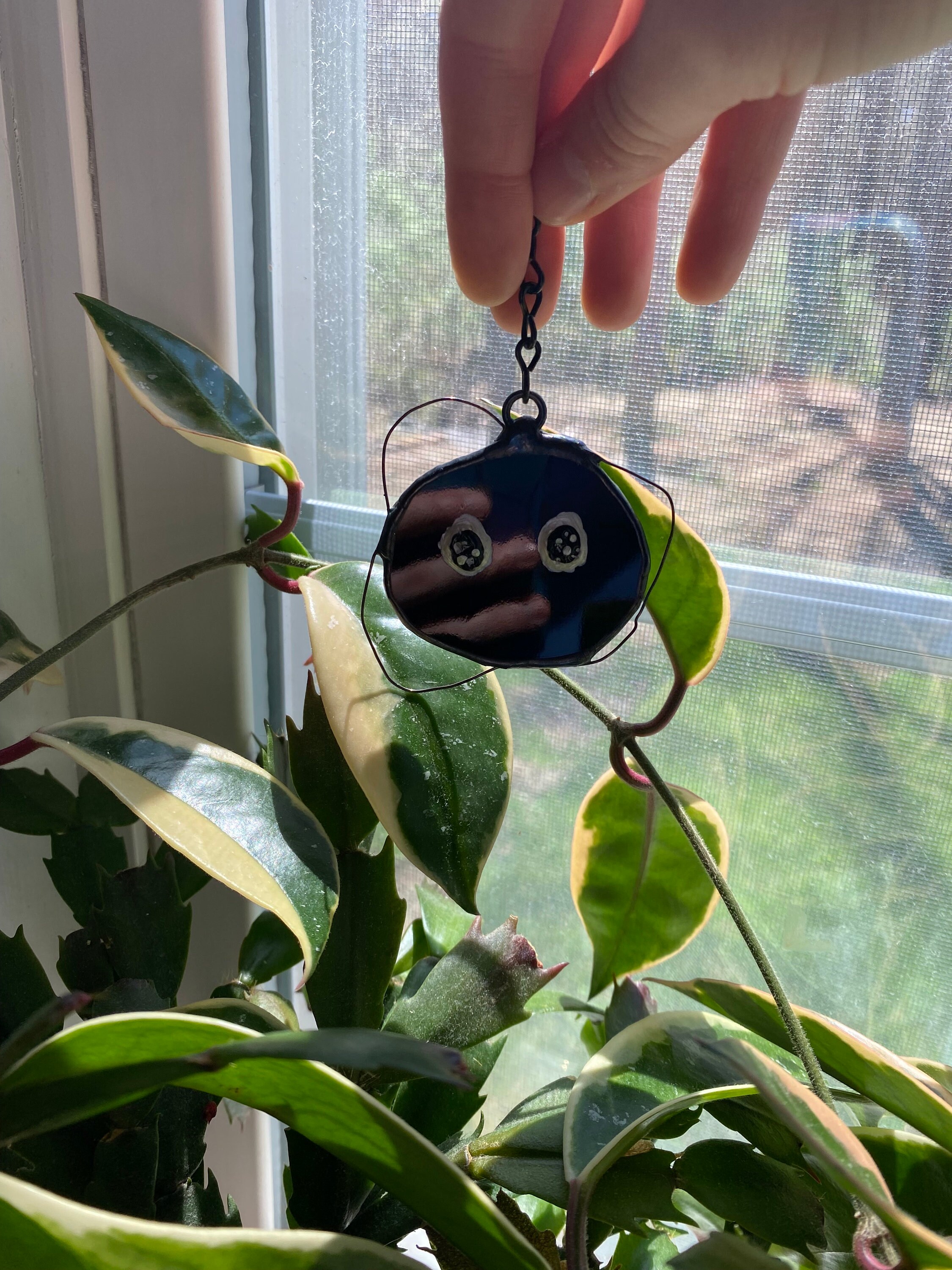 Soot Sprite Inspired Stained Glass Suncatcher - Etsy